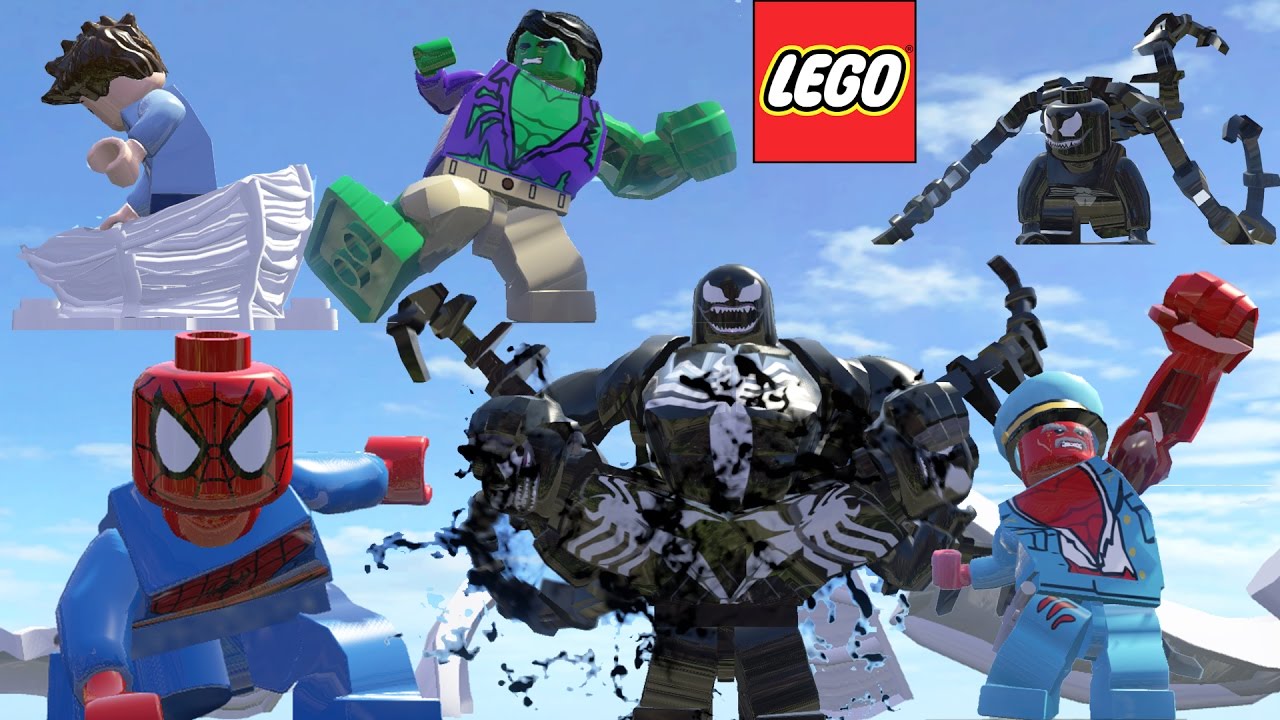 Lego Charaters Transformation (Hulk,Red Hulk,Venom,Spider-Man) & Kids ...