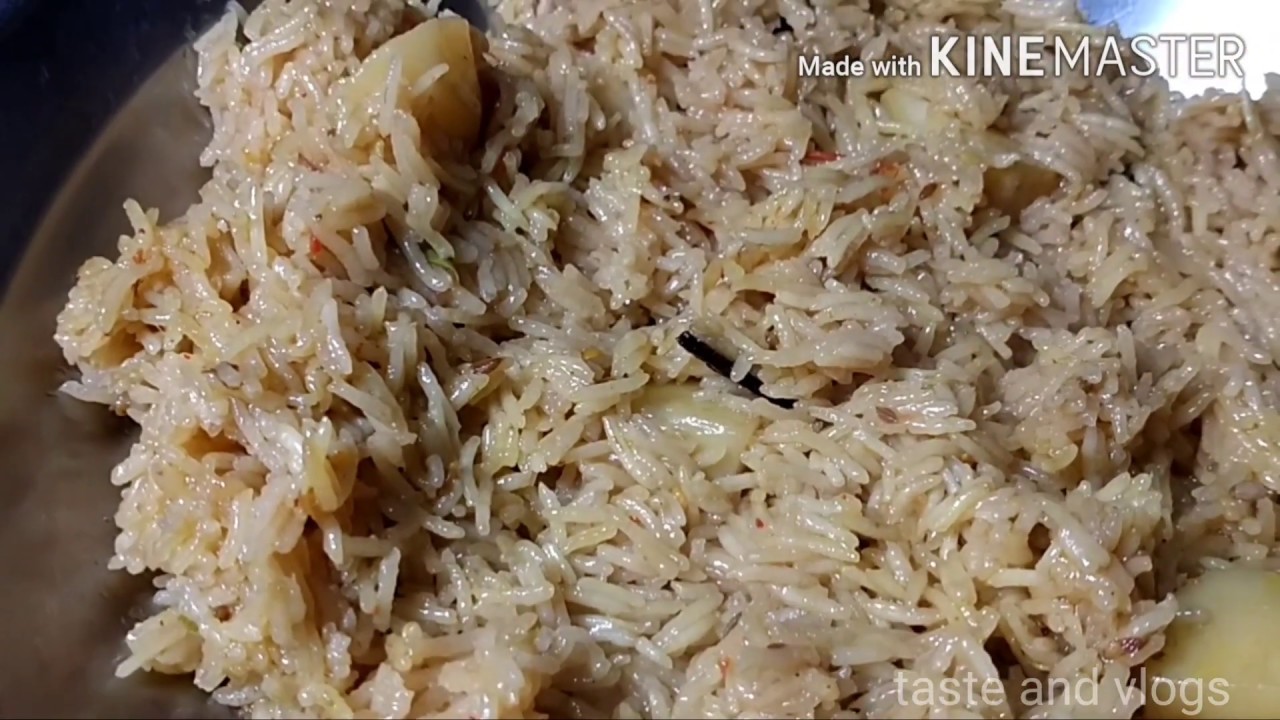 Aalu aur rice recipe /taste and vlogs/shahid Nadeem - YouTube