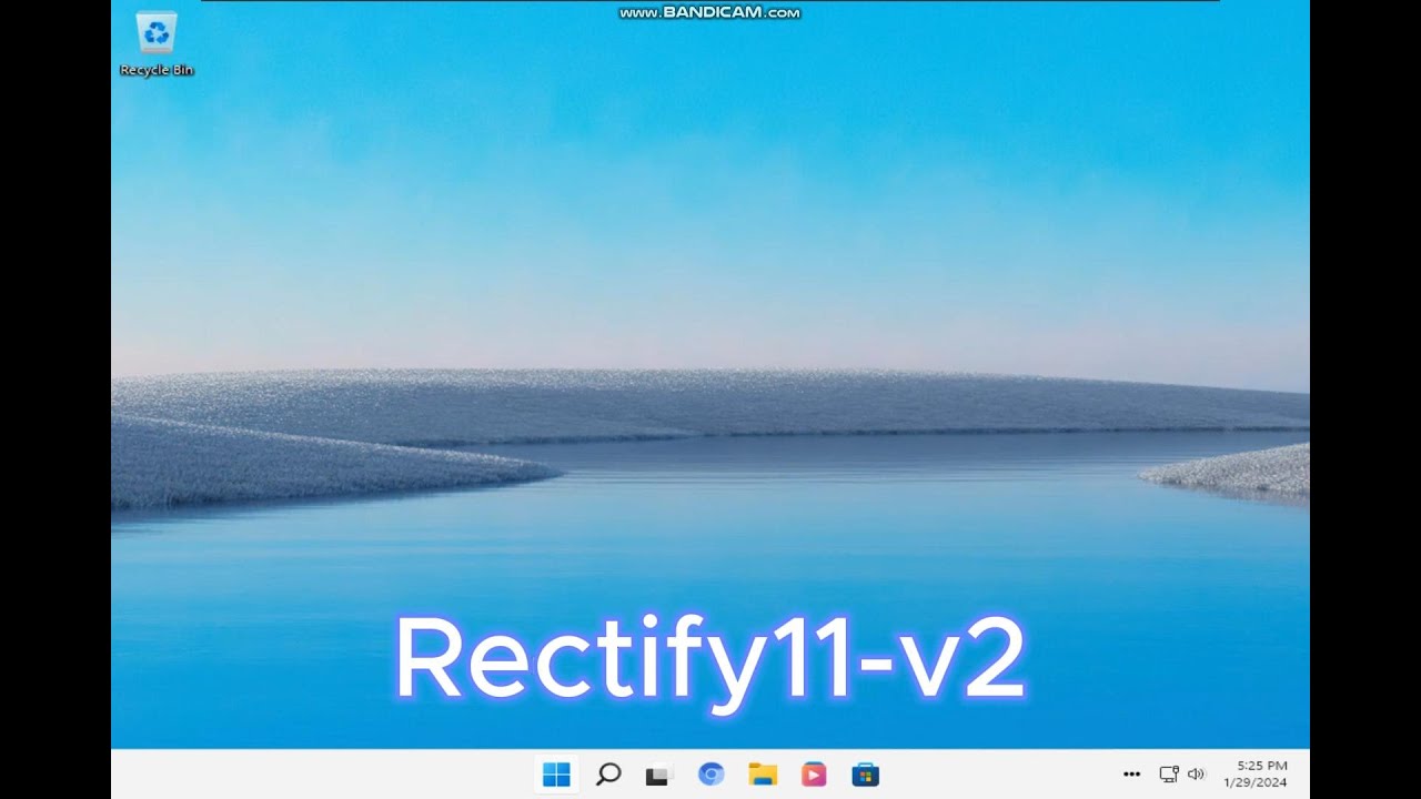 Rectify11-v2 nhẹ và đẹp 2gb ram chạy tốt - YouTube