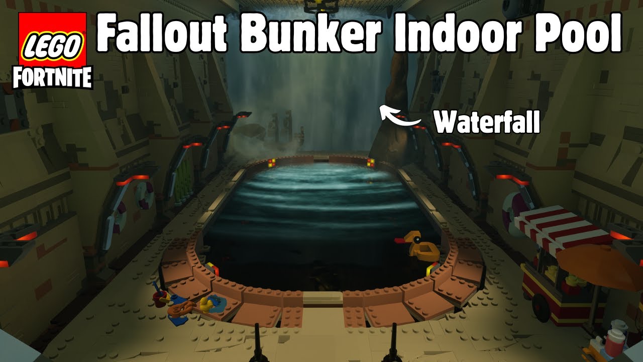 Unbelievable Star Wars FALLOUT Bunker indoor pool build in Lego ...