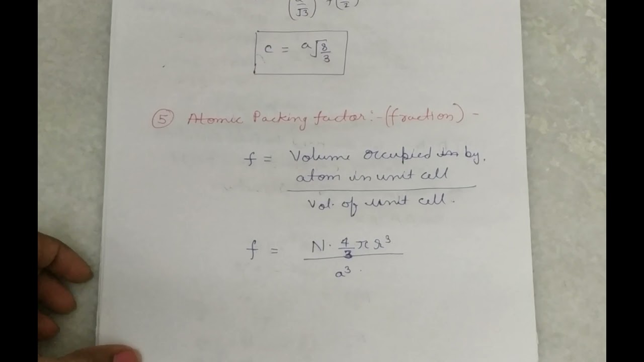Lec_12| Characteristics of crystal structure (part 3) | Atomic packing ...