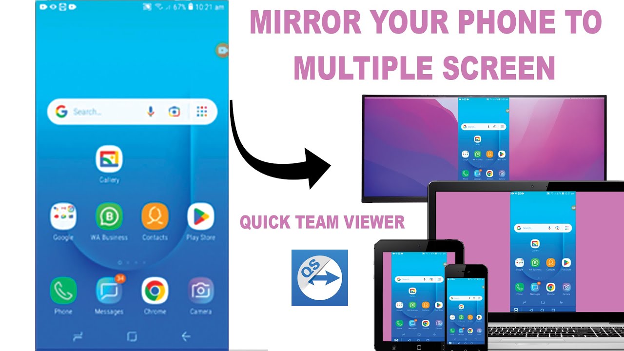 Mirror or control your phone screen in big screen simply | with team ...
