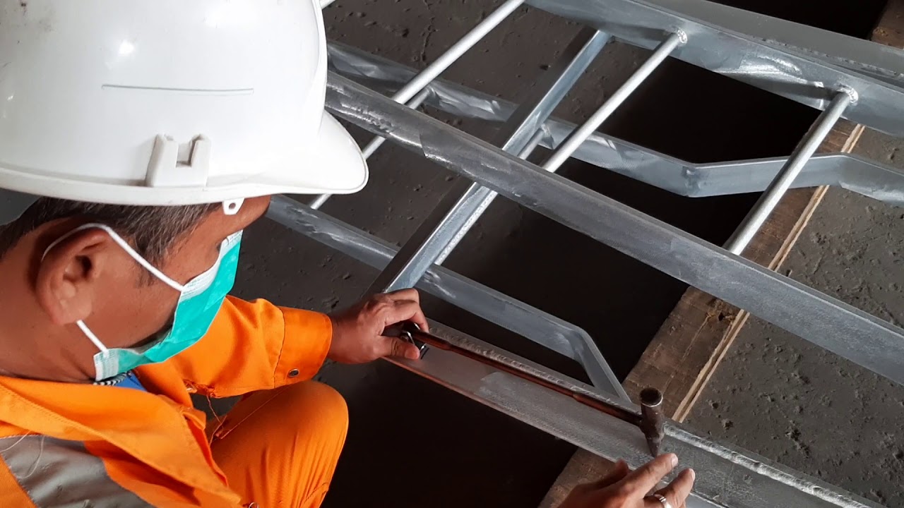 Hammer test performing for checking galvanized strength. - YouTube