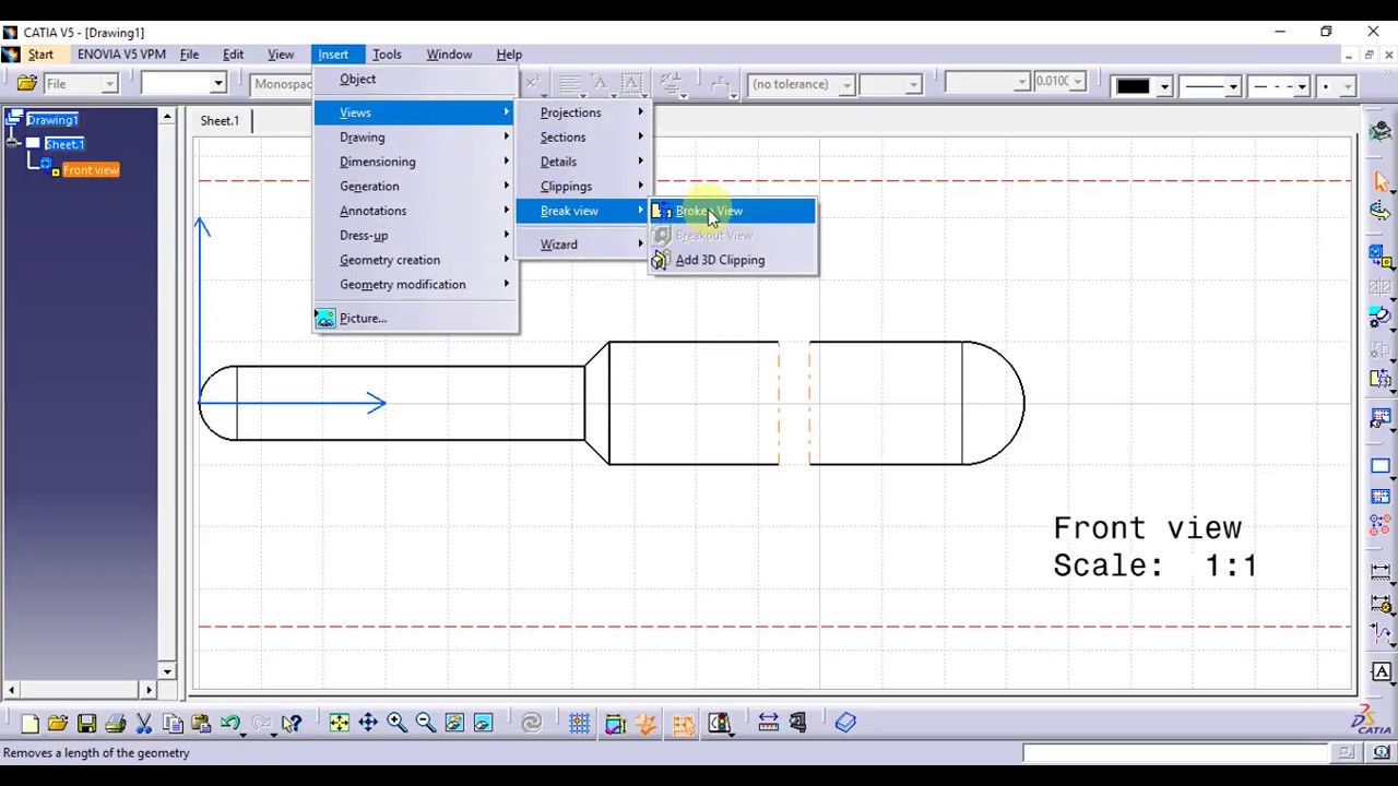 Catia Tutorial in Tamil 127 : Broken View | Break View | Views ...