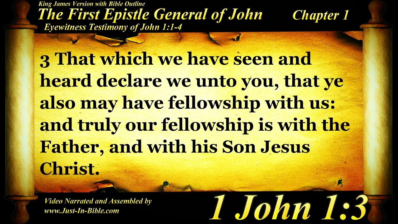 1 John Chapter 1 Bible Book 62 The Holy Bible KJV Read Along Audio 1-john-chapter-1-bible-book-62-the-holy-bible-kjv-read-along-audio