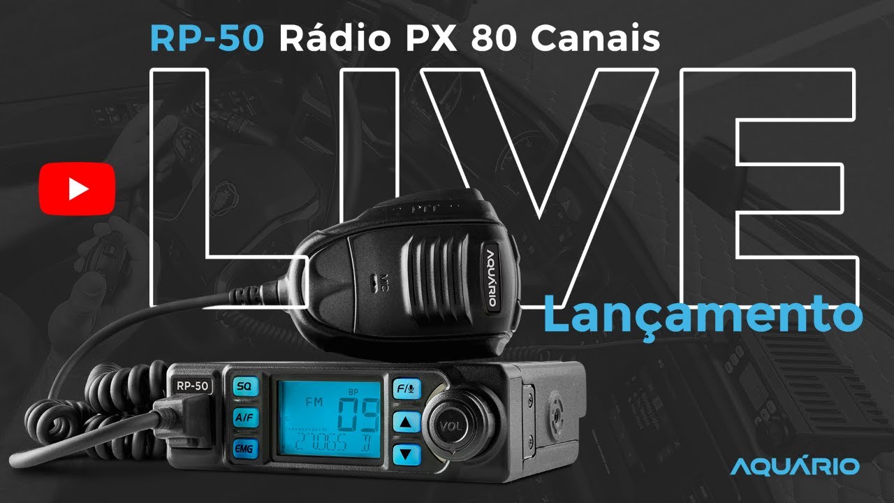 Lançamento - Rádio PX 80 Canais | RP-50 - YouTube