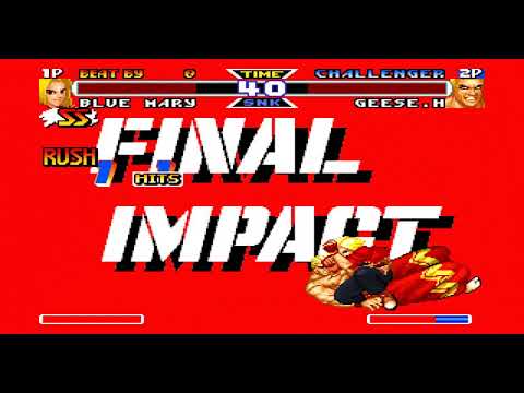 Real Bout Garou Densetsu Special Dominated Mind - Blue Mary Combo - YouTube