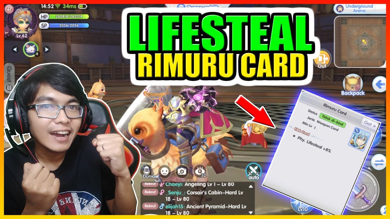 PHYSICAL LIFESTEAL TEST RIMURU CARD RAGNAROK X TENSURA - YouTube
