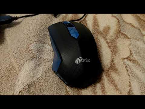 Проводная мышка Ritmix ROM-202 - пробное включение и тест нажатия кнопок - YouTube