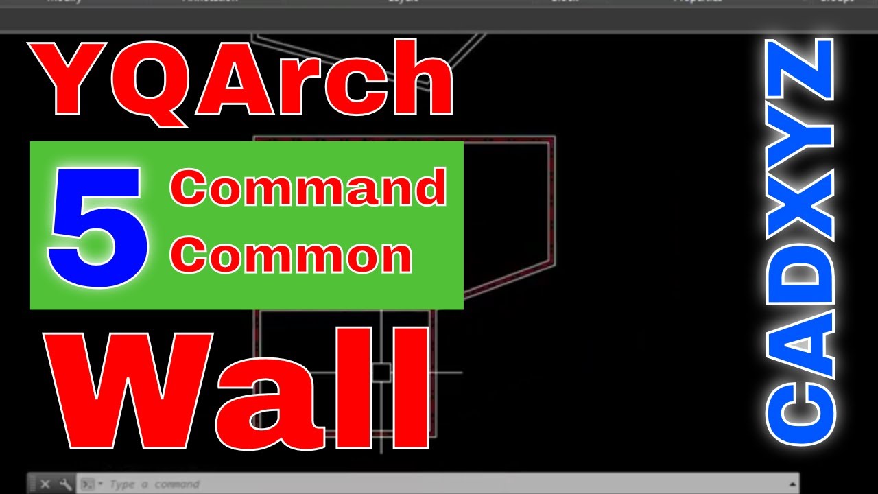 5 command common relate to make wall by YQArch plugin - YouTube