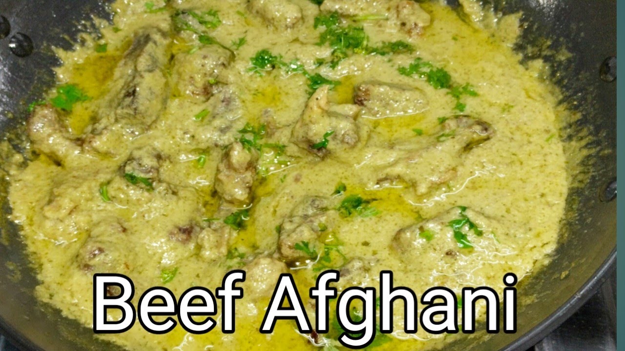 Beef Afghani Recipe | Beef Afghani gravy | How To Make Beef Afghani ...