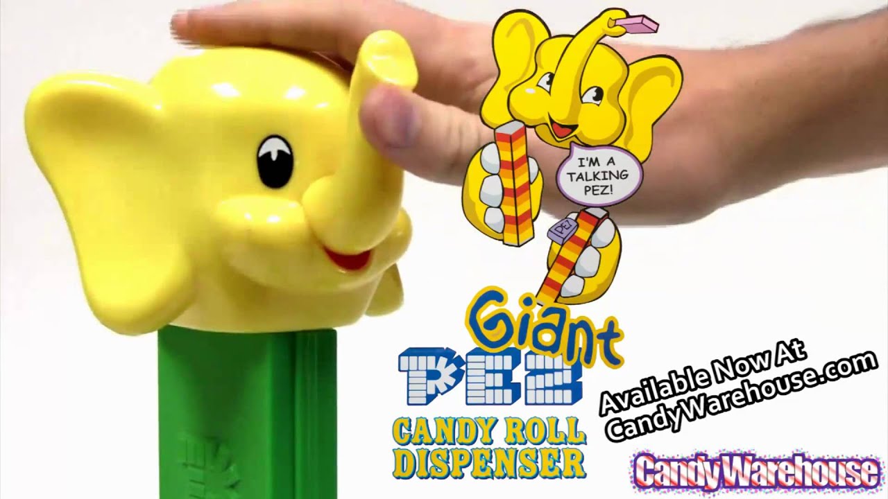 CANDY ELEPHANT | Giant PEZ Candy Dispenser - YouTube