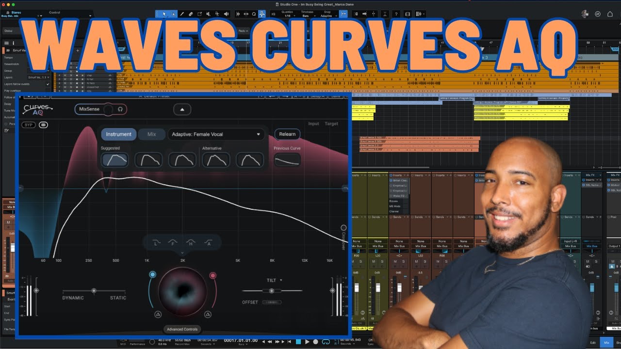 Waves Curves AQ - 5 spectral target curves unique to your track - YouTube