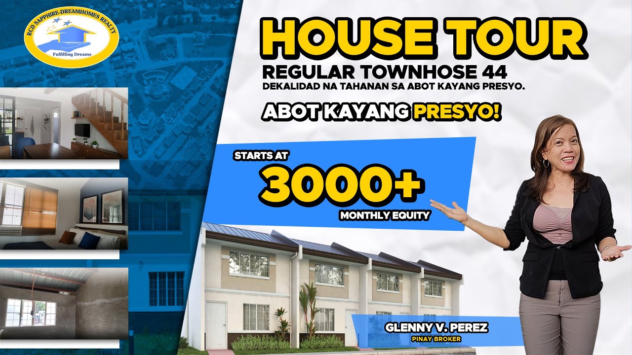 EPISODE 4: APEC HOMES House Tour - Regular Townhouse 44 - YouTube