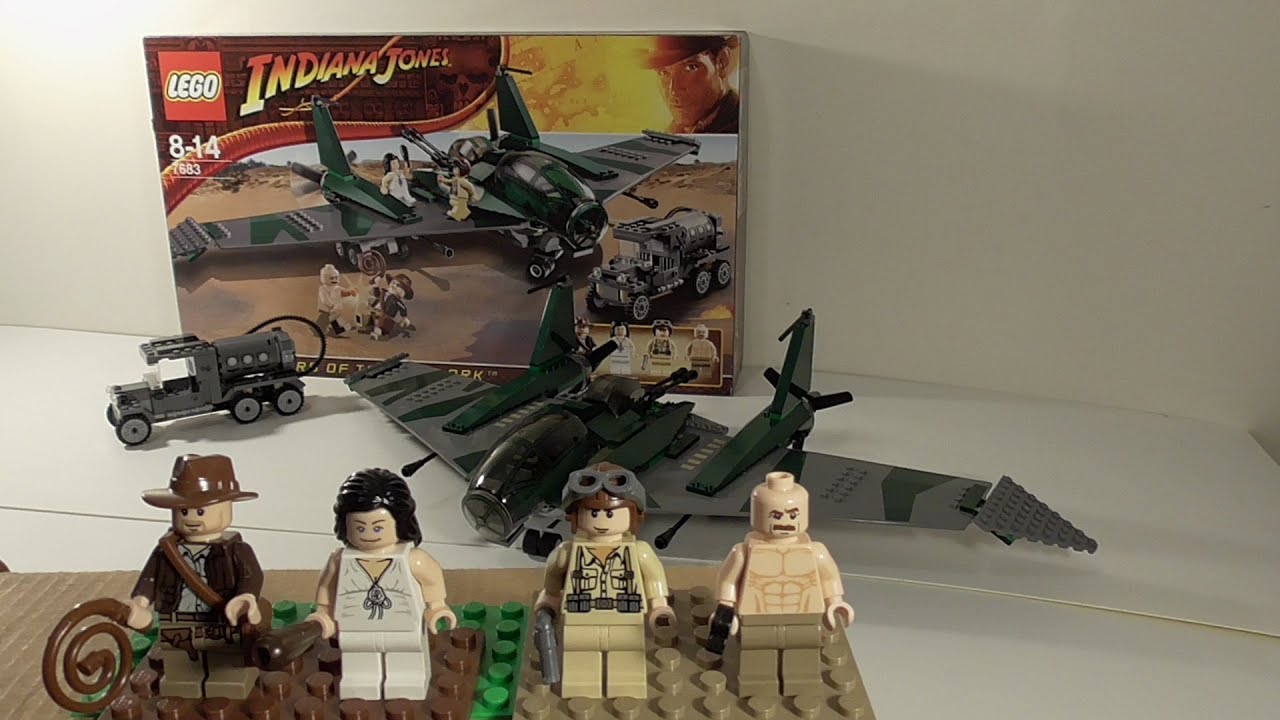LEGO 7683 INDIANA JONES FIGHT ON THE FLYING WING FROM 2009 - YouTube