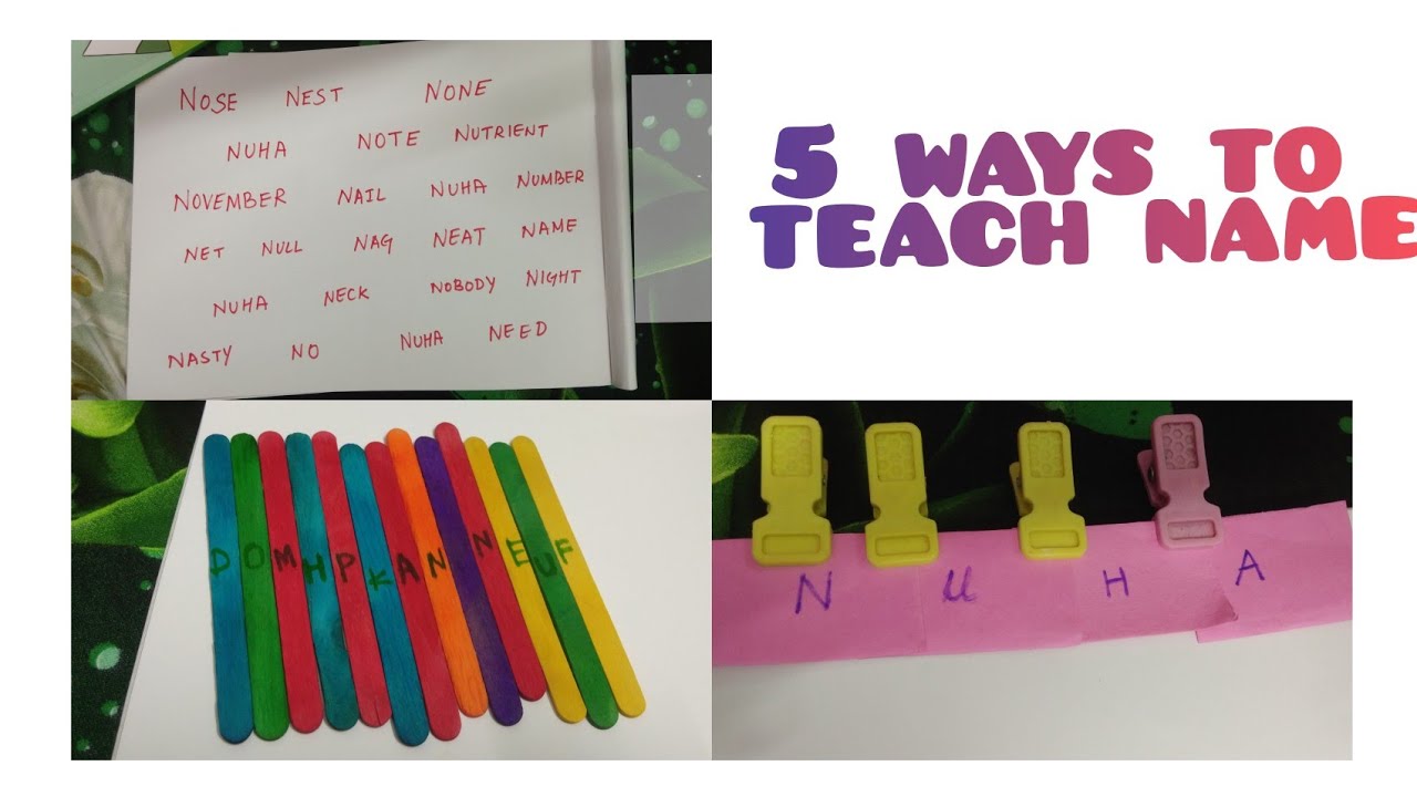 5 ways to teach children to spell and write their names // kindergarten ...