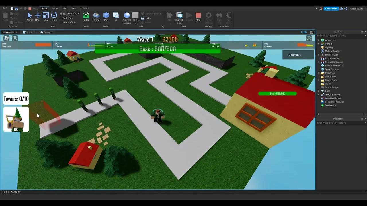 Gnome Code Tower Defense - Fixing First Target Bug - YouTube