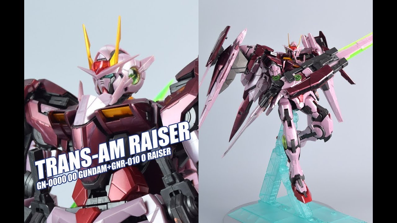【评头论足】成型色灾难! 万代 限定 PG 三红 00R GUNDAM 00 RAISER TRANS-AM高达模型 介绍GUNPLA ...