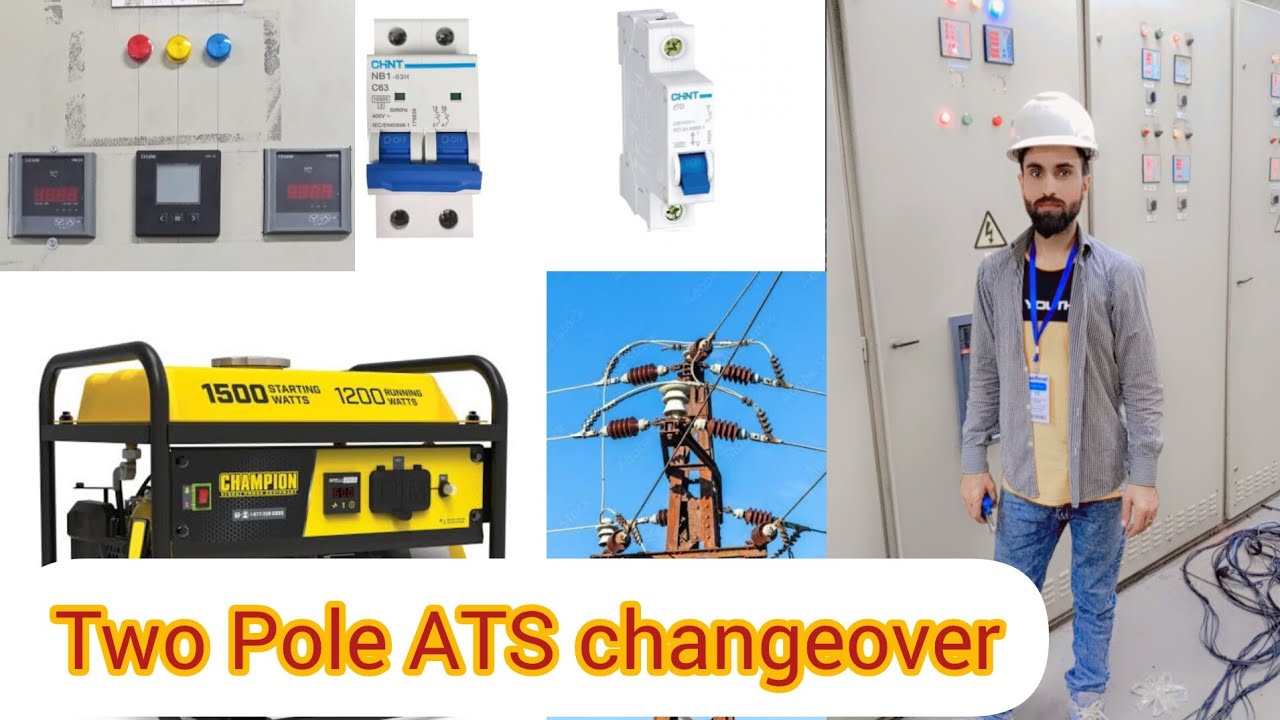 Two Pole ATS changeover switch - YouTube