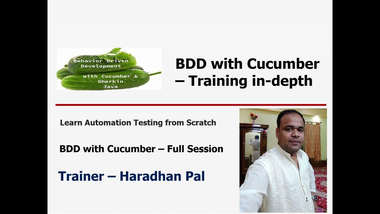 BDD with Cucumber, Selenium and Java - Full Session - Jun23 Training Batch - Session 12 - YouTube