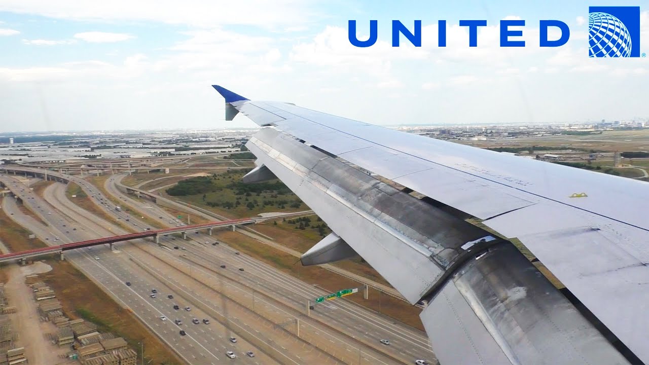 United Airlines Airbus A320 Landing in Dallas/Fort Worth (DFW) - YouTube