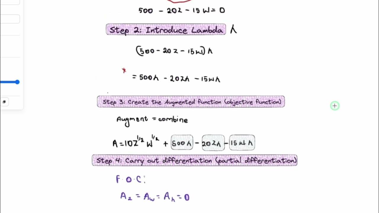 consumer utility analysis | constrained optimization | Lambda function - YouTube