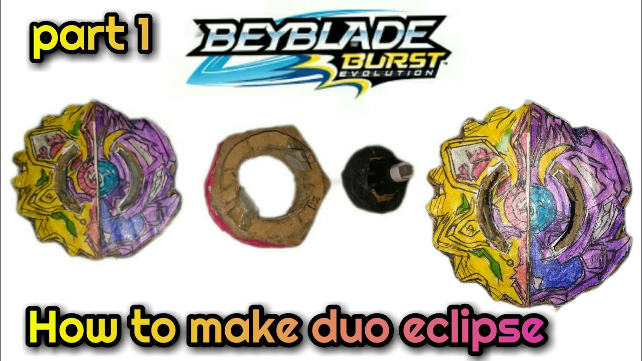 Duo eclipse cardboard beyblade making 👍burstable cardboard beyblade 😎part 1 💥cardboard beyblade ...