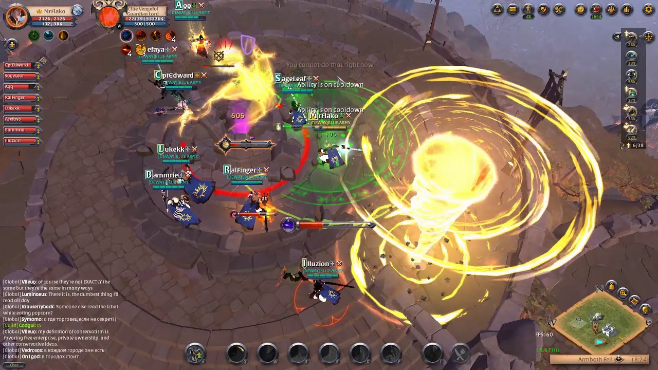 Albion Online Territory Boss Fight - YouTube