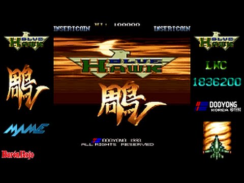 Blue Hawk - Arcade - All clear - 1cc - YouTube