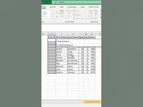 Prevent duplicate entries in excel Data validation #excel #shorts - YouTube
