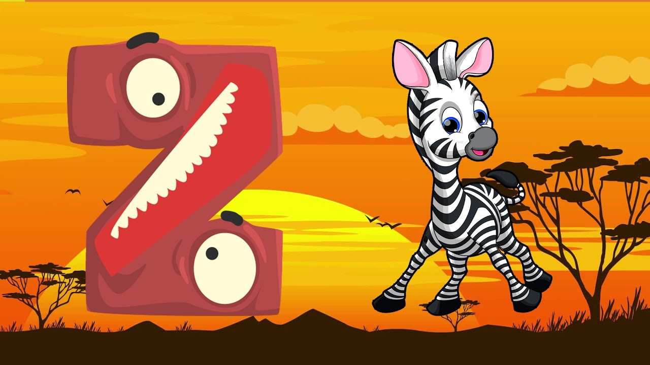 ABC Alphabet Monsy Letters. Who is a Zebra? - YouTube