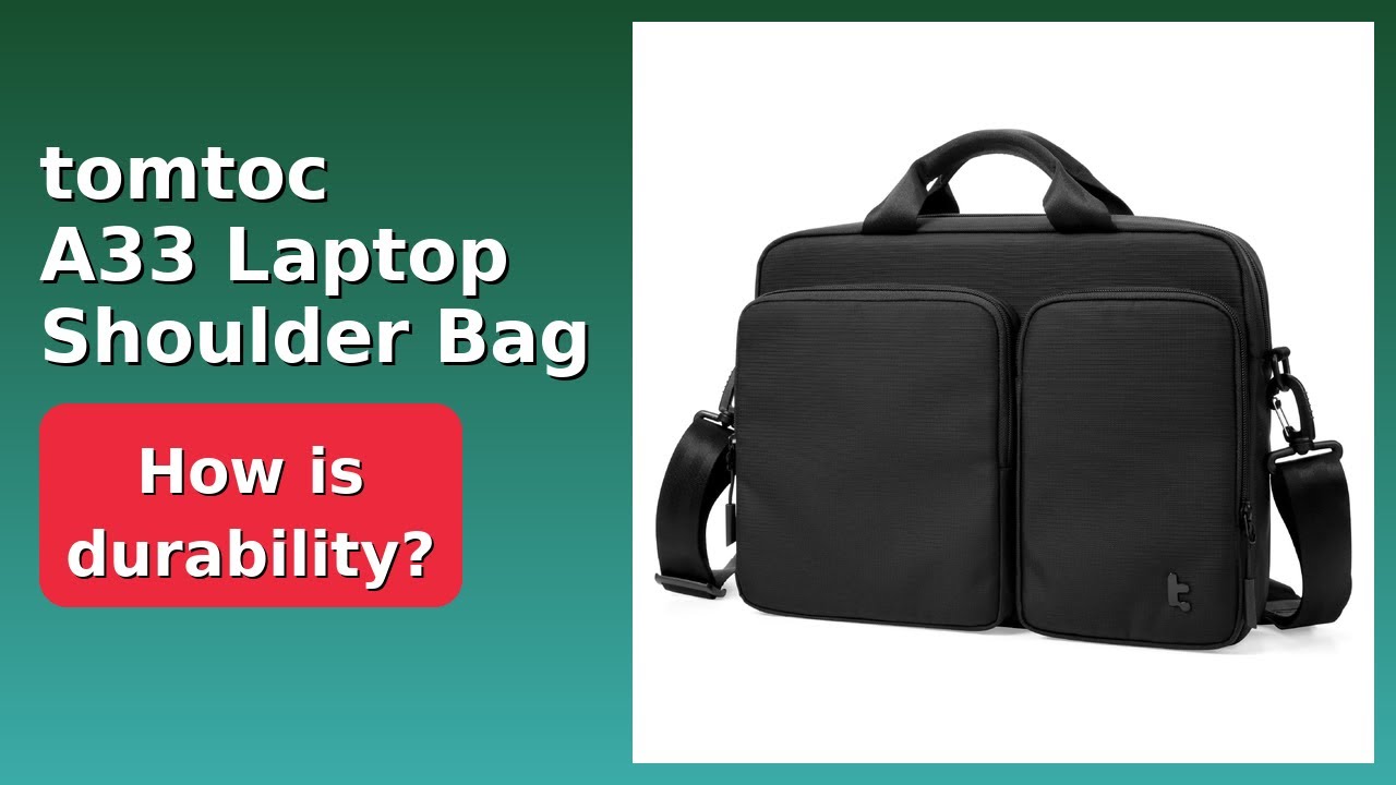 REVIEW (2026): tomtoc A33 Laptop Shoulder Bag. ESSENTIAL details. - YouTube