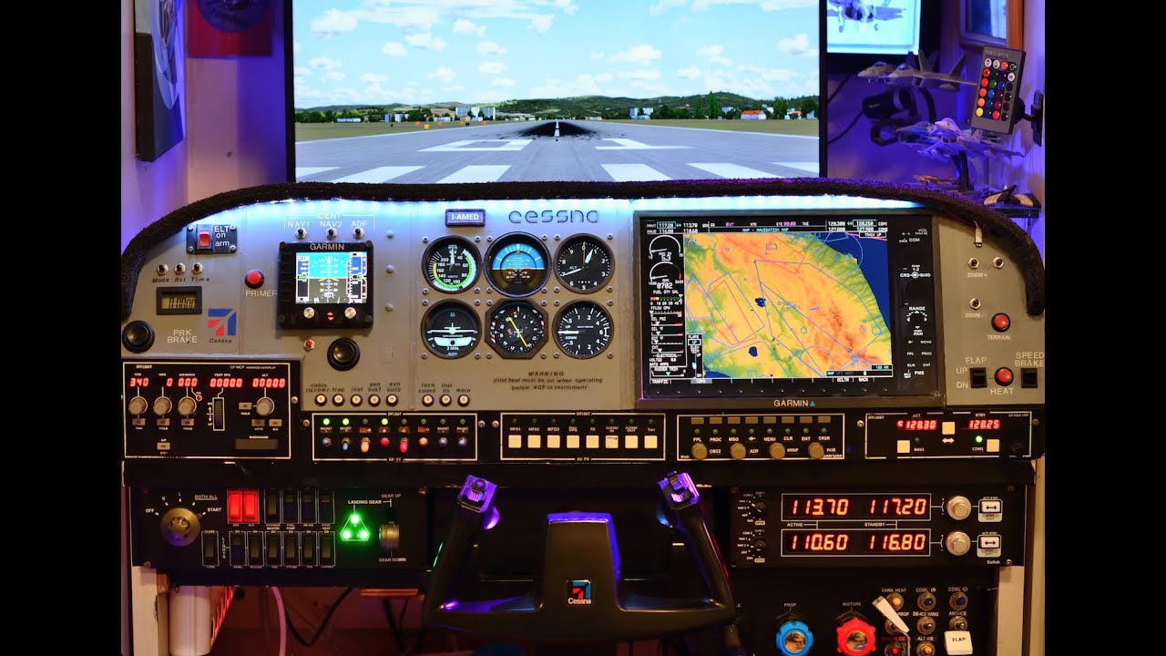 Homemade Flight Simulator Cessna RFTD part.1 - YouTube