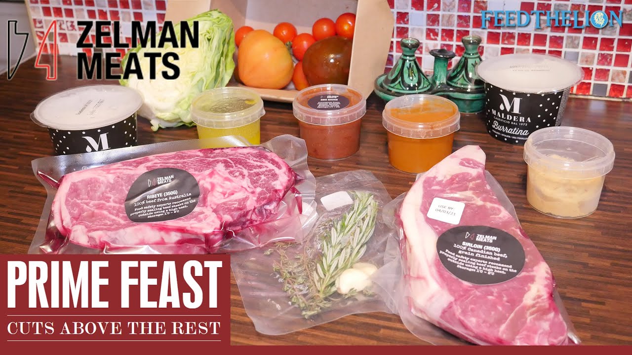 £75 Zelman Meats (Prime Feast) Sirloin, Ribeye Steak Dinner for two ...