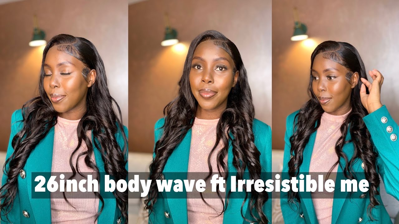 BODYWAVE Front lace human hair,26inch|| New hair installation ft ...