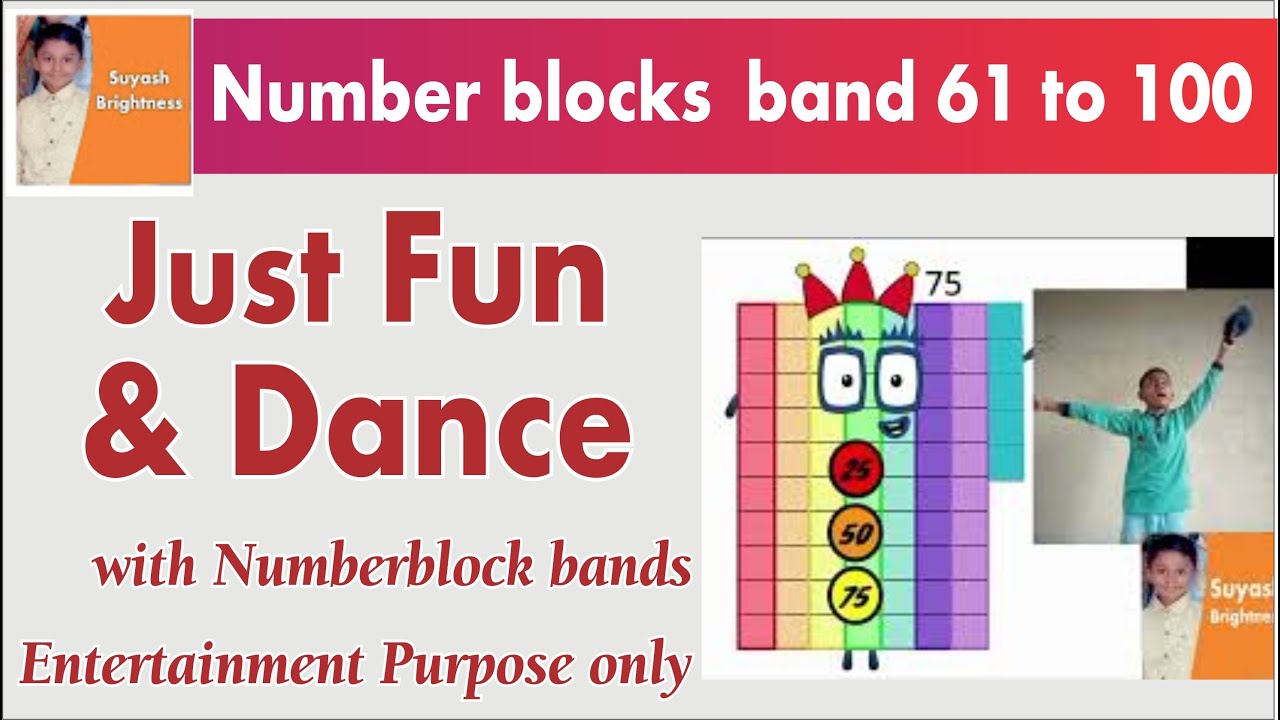 number blocks band 61 to 100 - YouTube