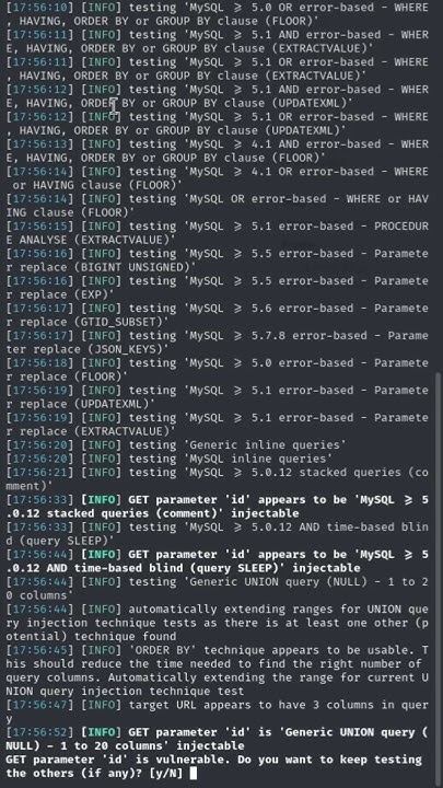 Sql Injection In 60 Seconds Mastering Sqlmap Basics 馃敟 Cybersecurity Cyberhack Sqlinjection