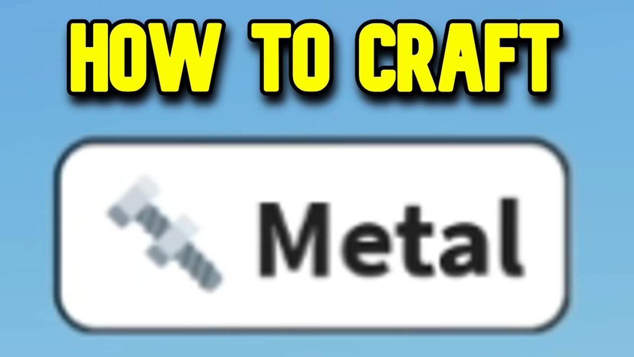 Drag to Combine - How to Make Metal (Roblox) - YouTube