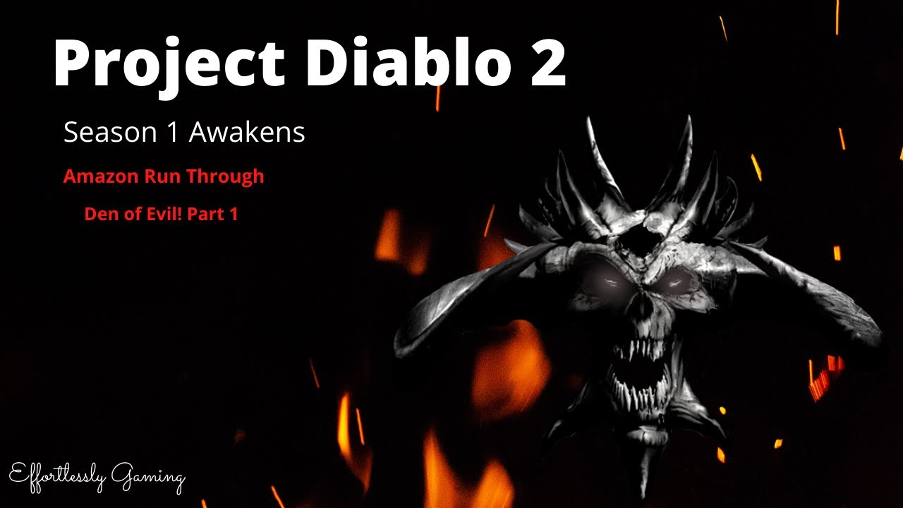 Project Diablo 2 - Amazon (Java) Playthrough Part 1 - The DEN - YouTube