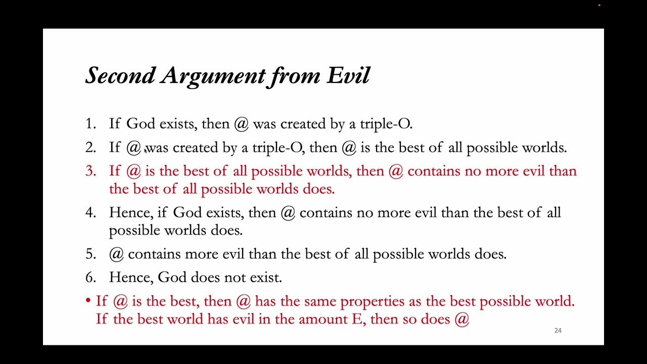Arguments from Evil - YouTube