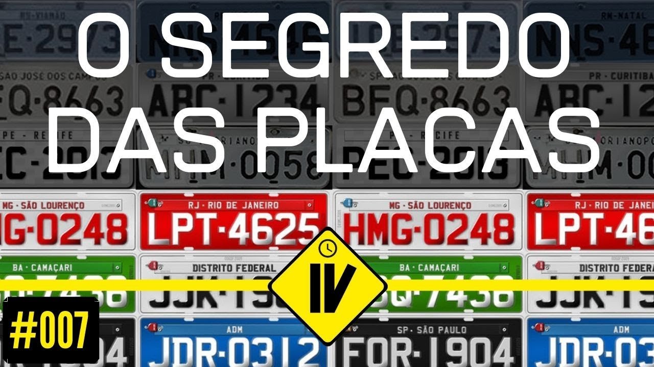 COMO É PLANEJADO O NUMERO DA PLACA DO SEU CARRO - YouTube