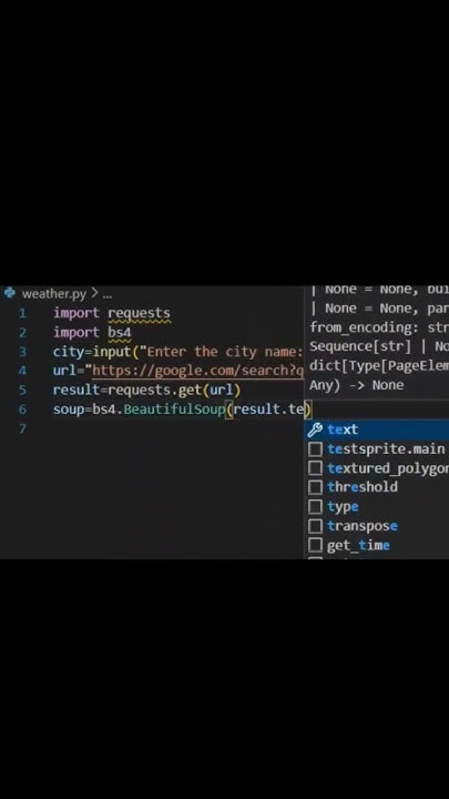 Web Scraping To Make Temperature Reporter Using Python Coding Programming Pythonlearning