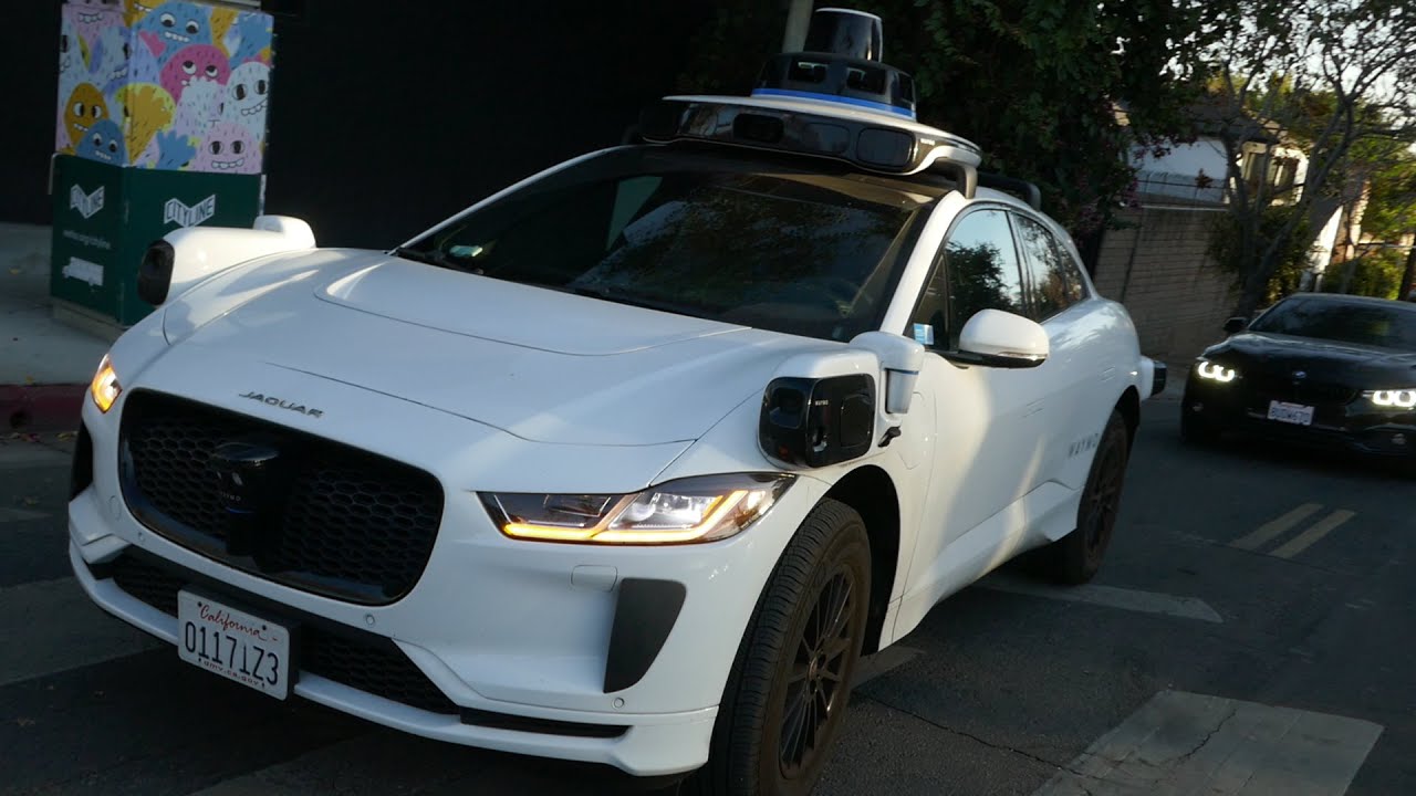 Waymo Driveless Car Not Moving for awhile Los Angeles California USA ...