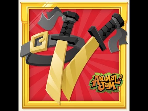 the coolest rare ever on animal jam:rare dual armor swords!!!!!! - YouTube