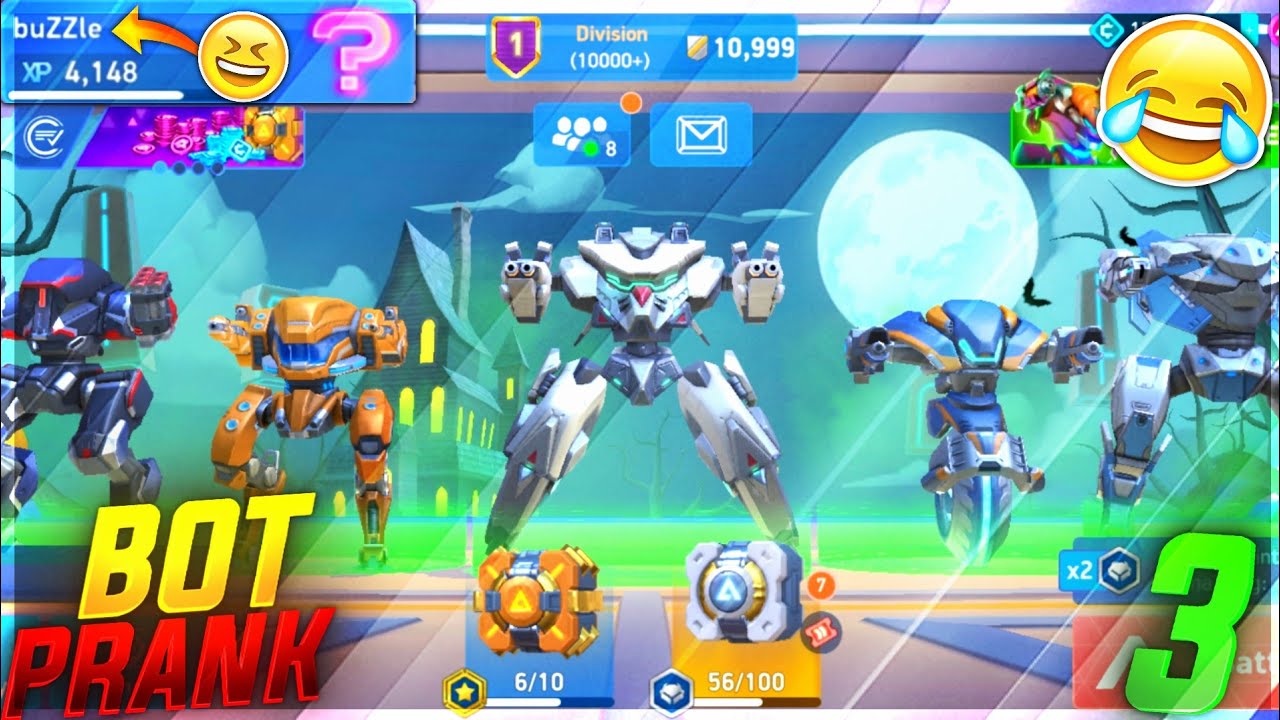 BOT PRANK WITH A BOT NAME 😂😂 || PRANK VIDEO || MECH ARENA || - YouTube