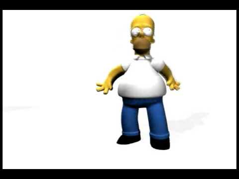 Homero Simpson Baila Cañonero - YouTube
