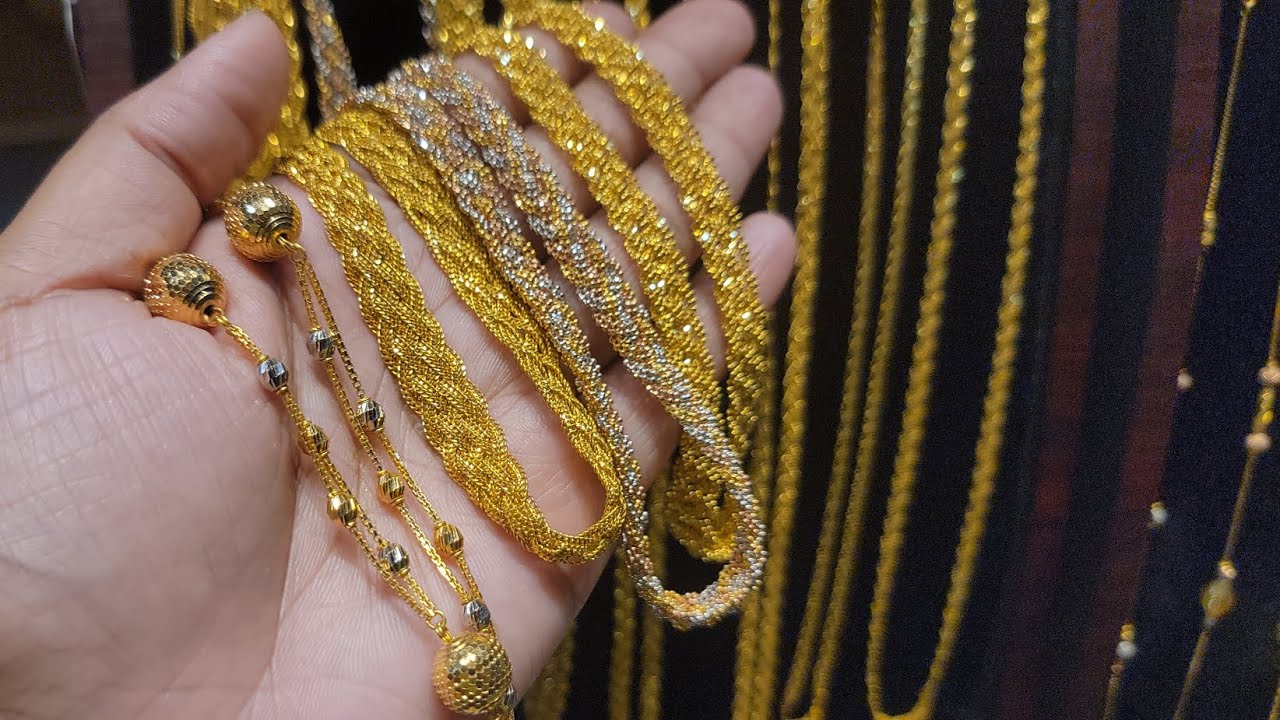 দুবাই গোল্ডের ভারী ভারী বেনি চেইন/Dubai gold chain collection/design ...
