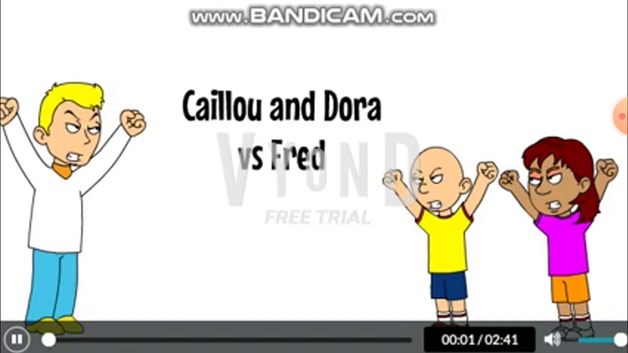 Fred versus Caillou and Dora - YouTube