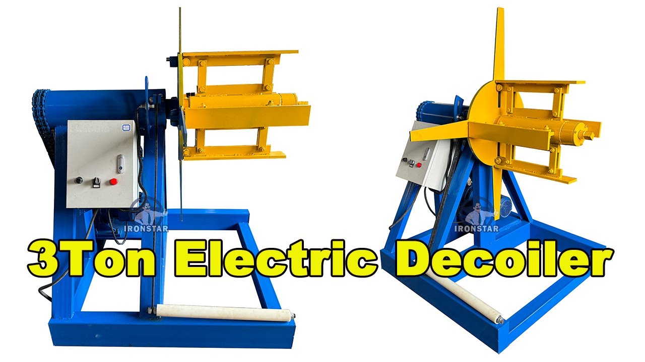 3T 400mm electric decoiler | automatic decoiler | automatic coil holder ...