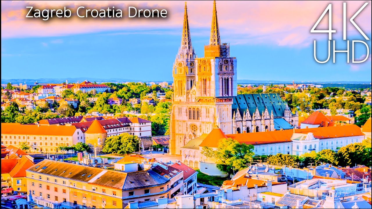 Zagreb Croatia in 4K Drone - YouTube
